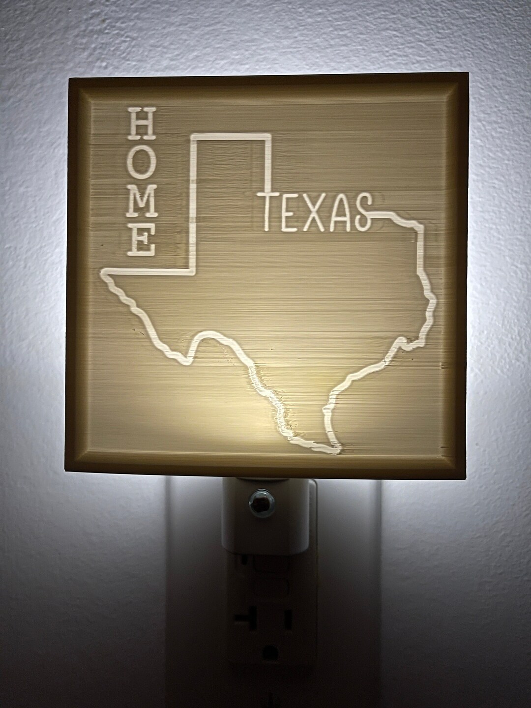 Texas Nightlight, Lonestar State, LED Light, Home Light, Plug In, Gift ...