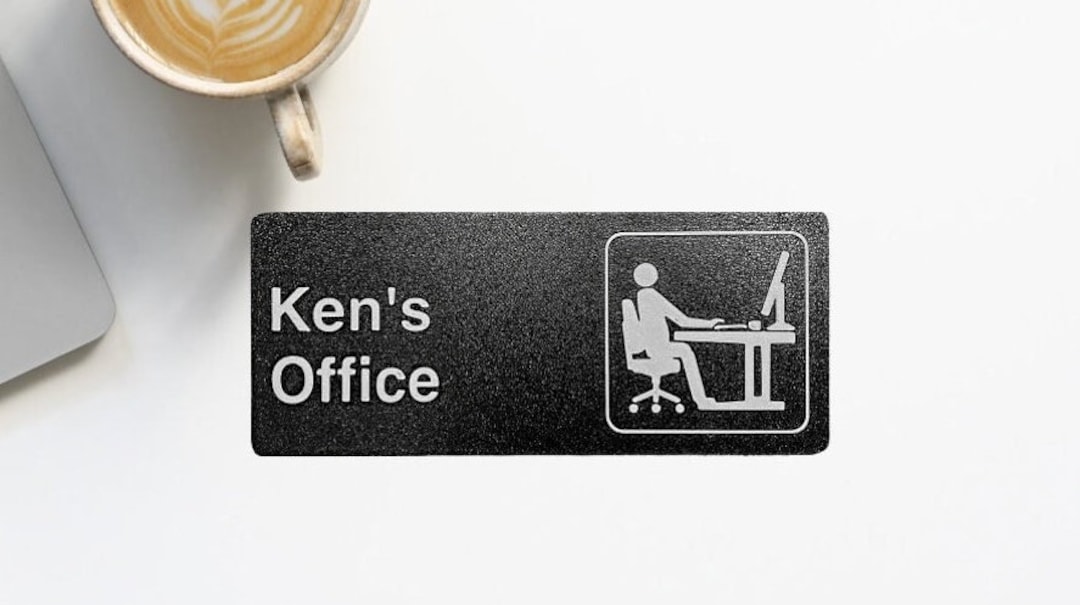 Custom Office Sign, the Office Style Sign, Male Office Sign, Female ...