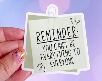 Note to Self Sticker - Etsy