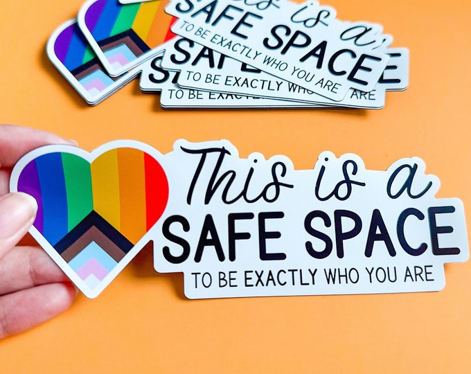 Safe Space Magnet | Equality | Acceptance | Advocate | LGBTQ+ | Trans ...
