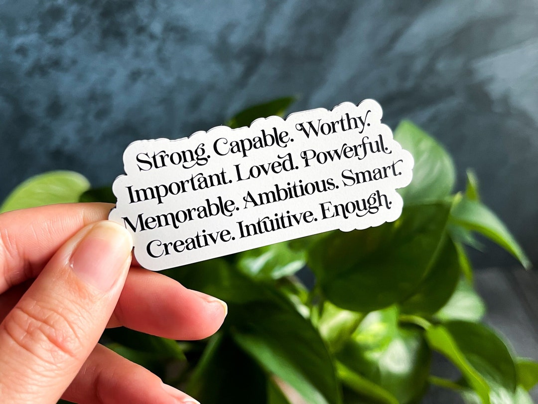 Strong Words Magnet | Power Words Magnet | Positive Quote Magnet ...
