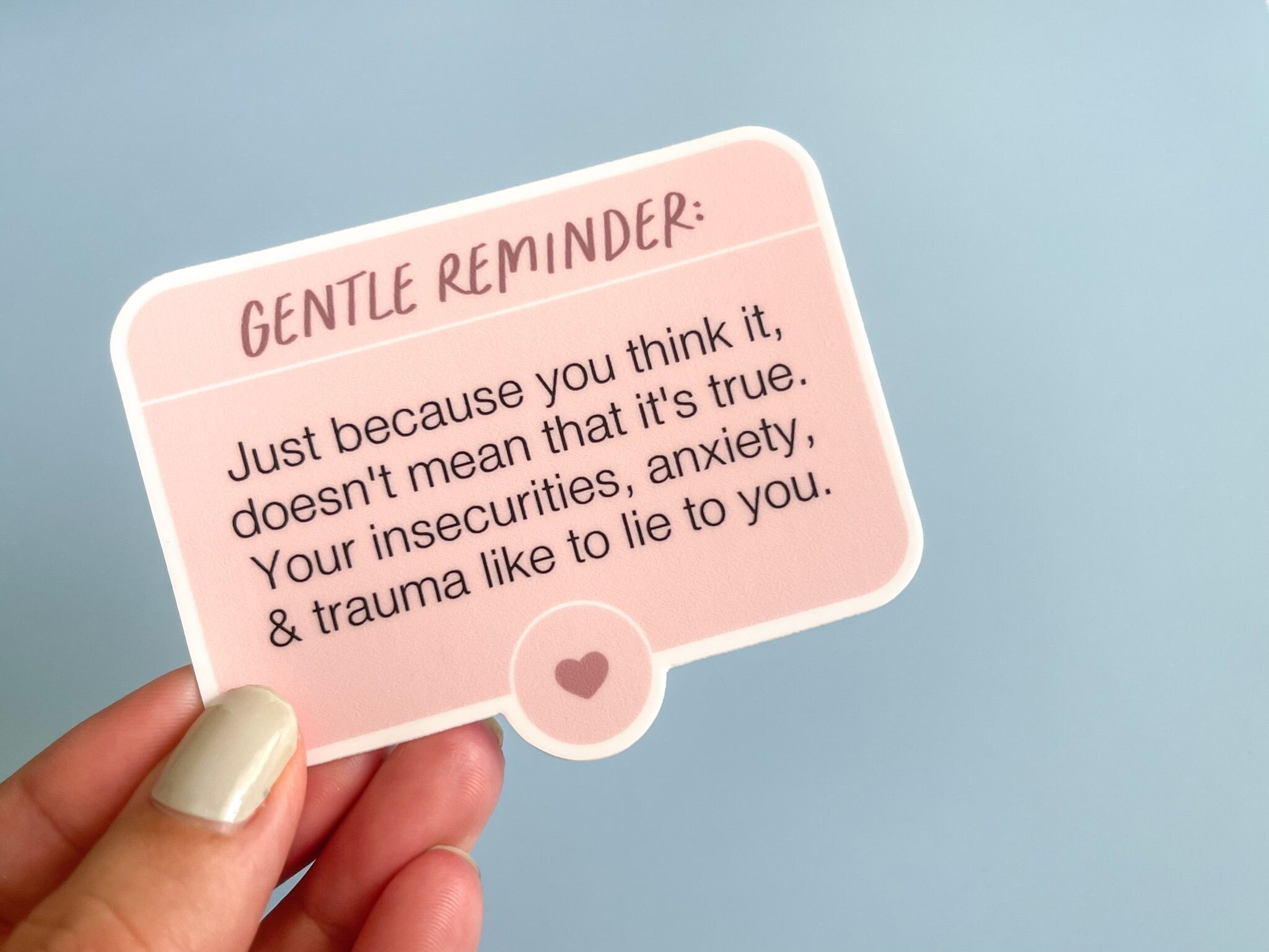 Anxiety Reminder Sticker Trauma Sticker Intrusive Thoughts - Etsy