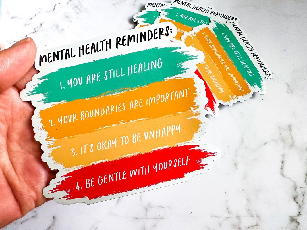 Mental Health Reminders Magnet: Self-care, Boundaries, Healing - Etsy
