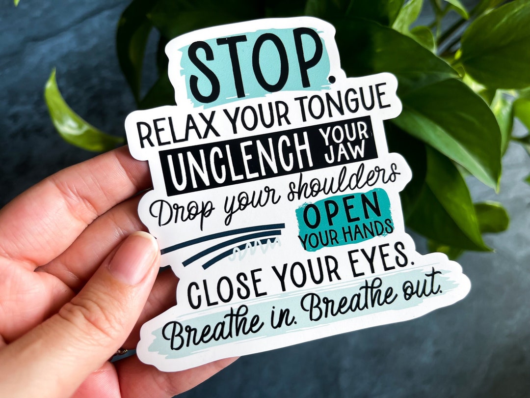 Anxiety Relief Magnet: Meditation Mantra, Tension Release Reminder - Etsy