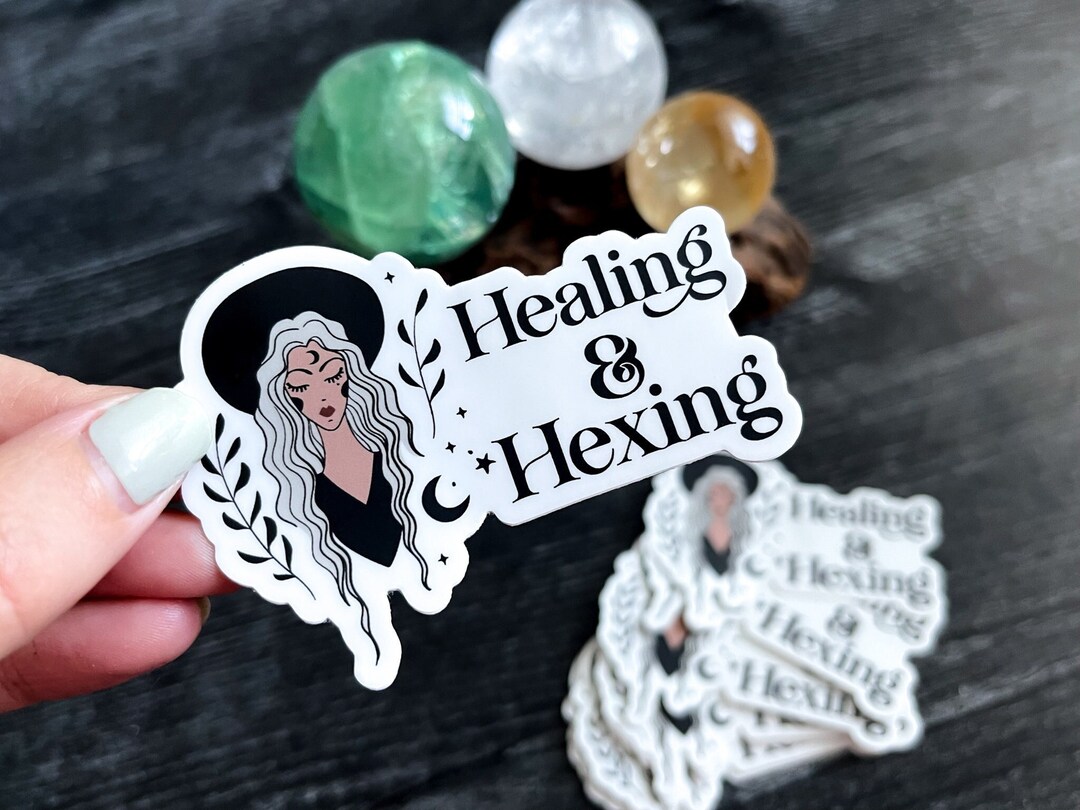 Healing & Hexing Witch Sticker | Magick Sticker | Halloween Sticker ...