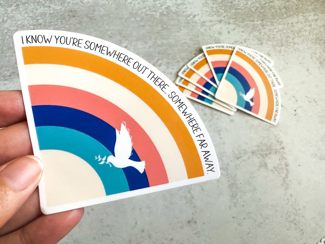 Rainbow Baby Loss Sticker: Grief Sympathy Gift - Etsy
