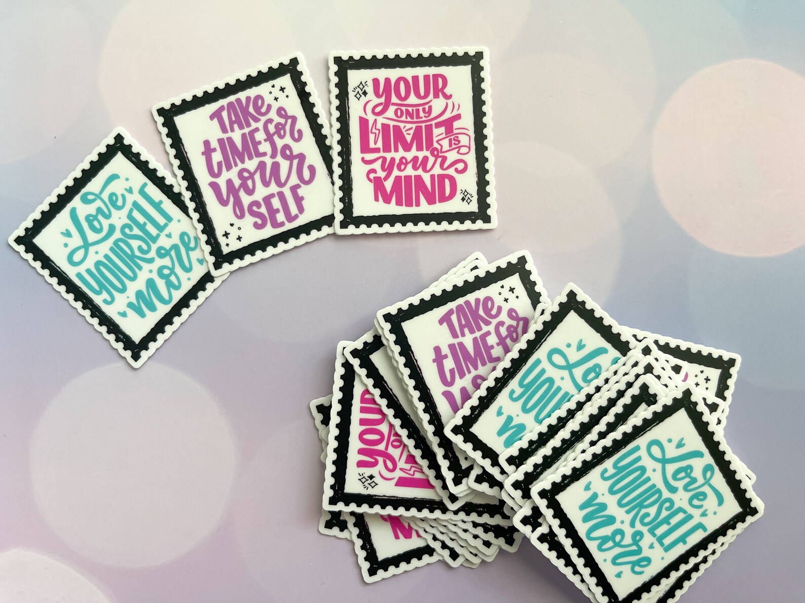 Self-love Stamp Sticker Set | Self Care Stickers | Stamp Stickers ...