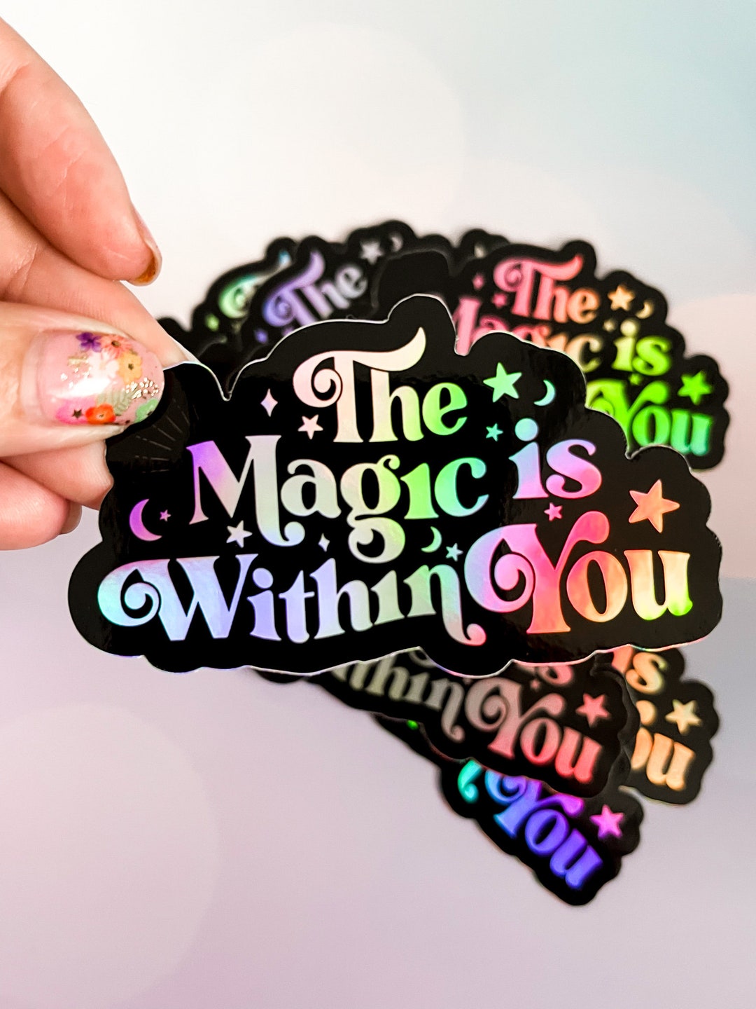 The Magic is Within You Holographic Sticker | Witch Sticker | Spiritual ...