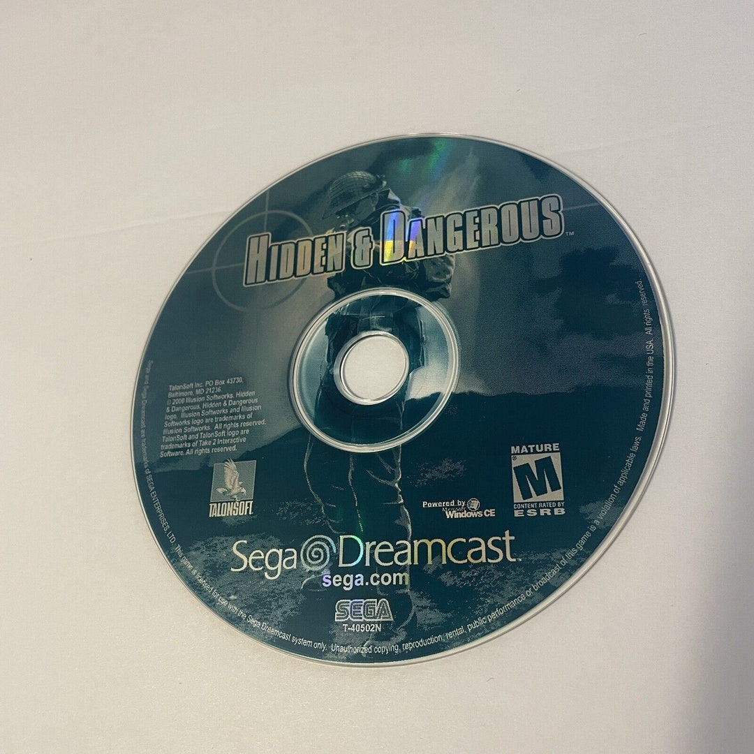 Hidden Dangerous Sega Dreamcast Disc Only - Etsy