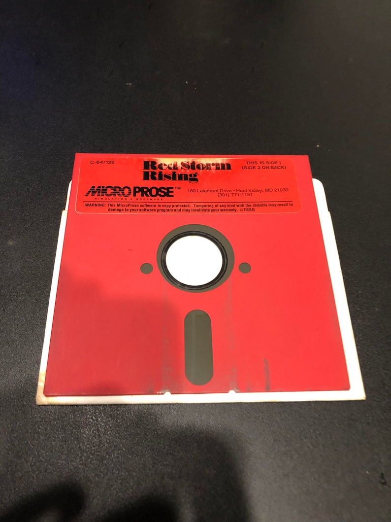 Red Storm Rising Game Program Disk Commodore 64 C64 5.25 Floppy - Etsy
