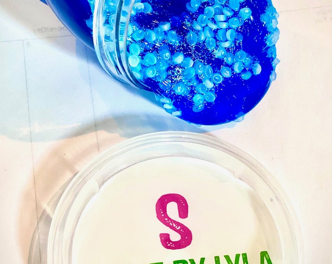 Crystal Deep Ocean Blue Slime - Etsy