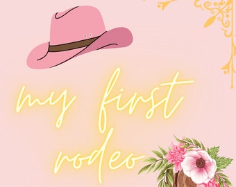 My First Rodeo Birthday Theme Printable Grey - Etsy