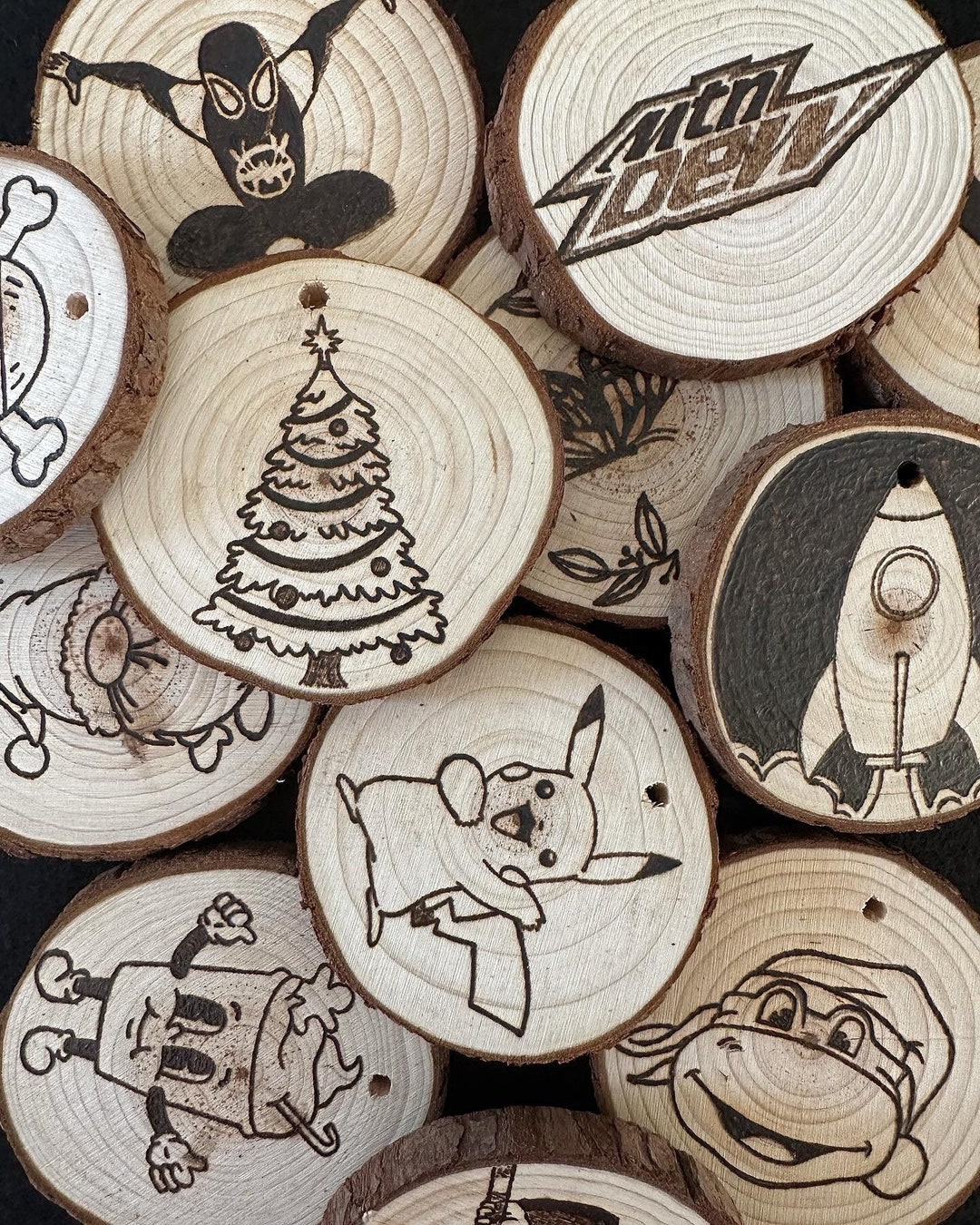 Custom Wood-burned Ornament - Etsy