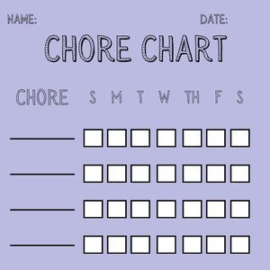 7 Colorful Chore Chart Checklist Weekly Checklist Digital Download - Etsy