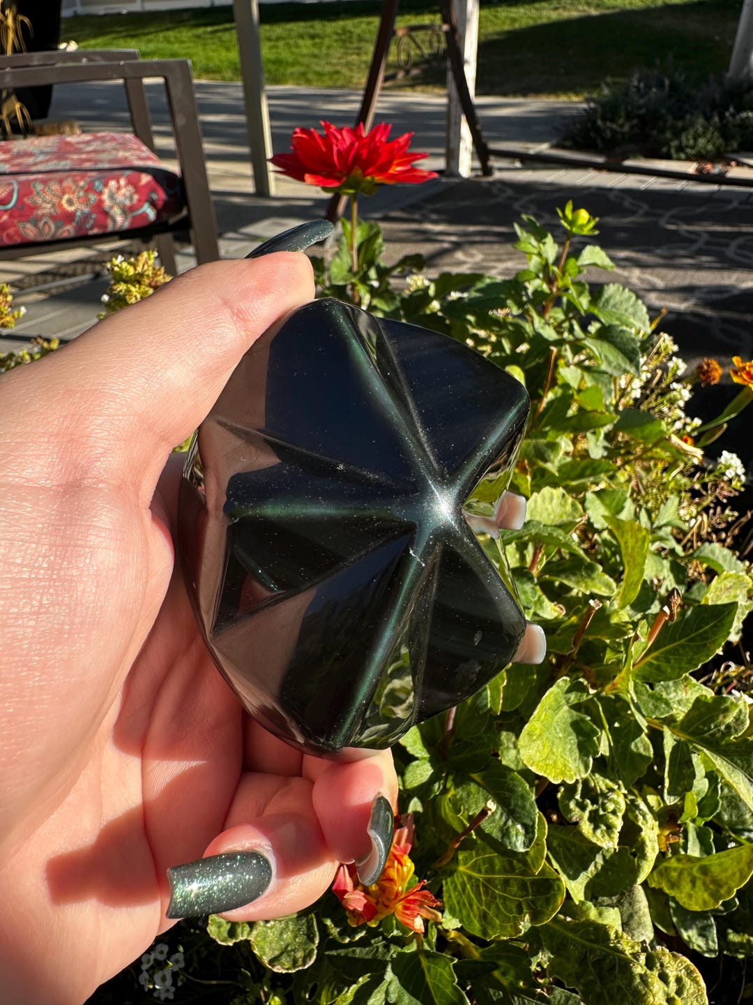 Rainbow Obsidian Puffy Star // Obsidian Star // Mexican Rainbow ...
