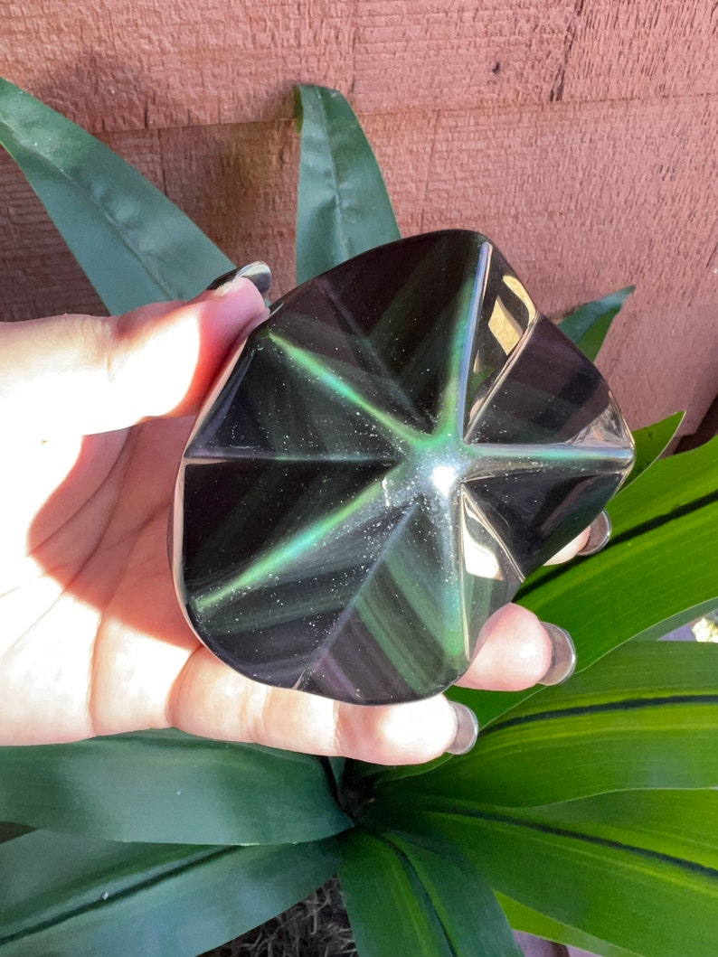 Rainbow Obsidian Puffy Star // Obsidian Star // Mexican - Etsy