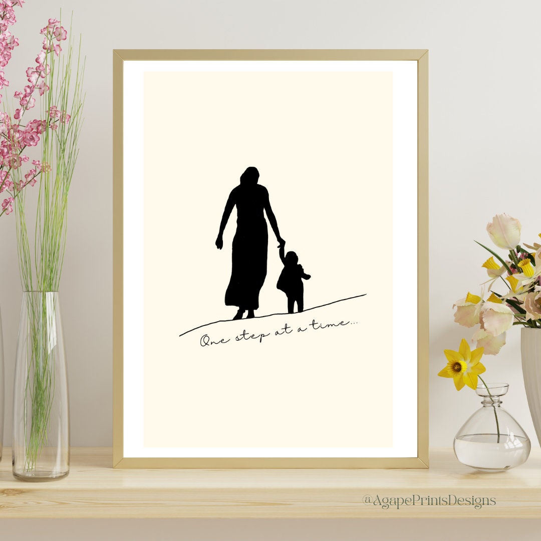 Mother and Child Print - Etsy