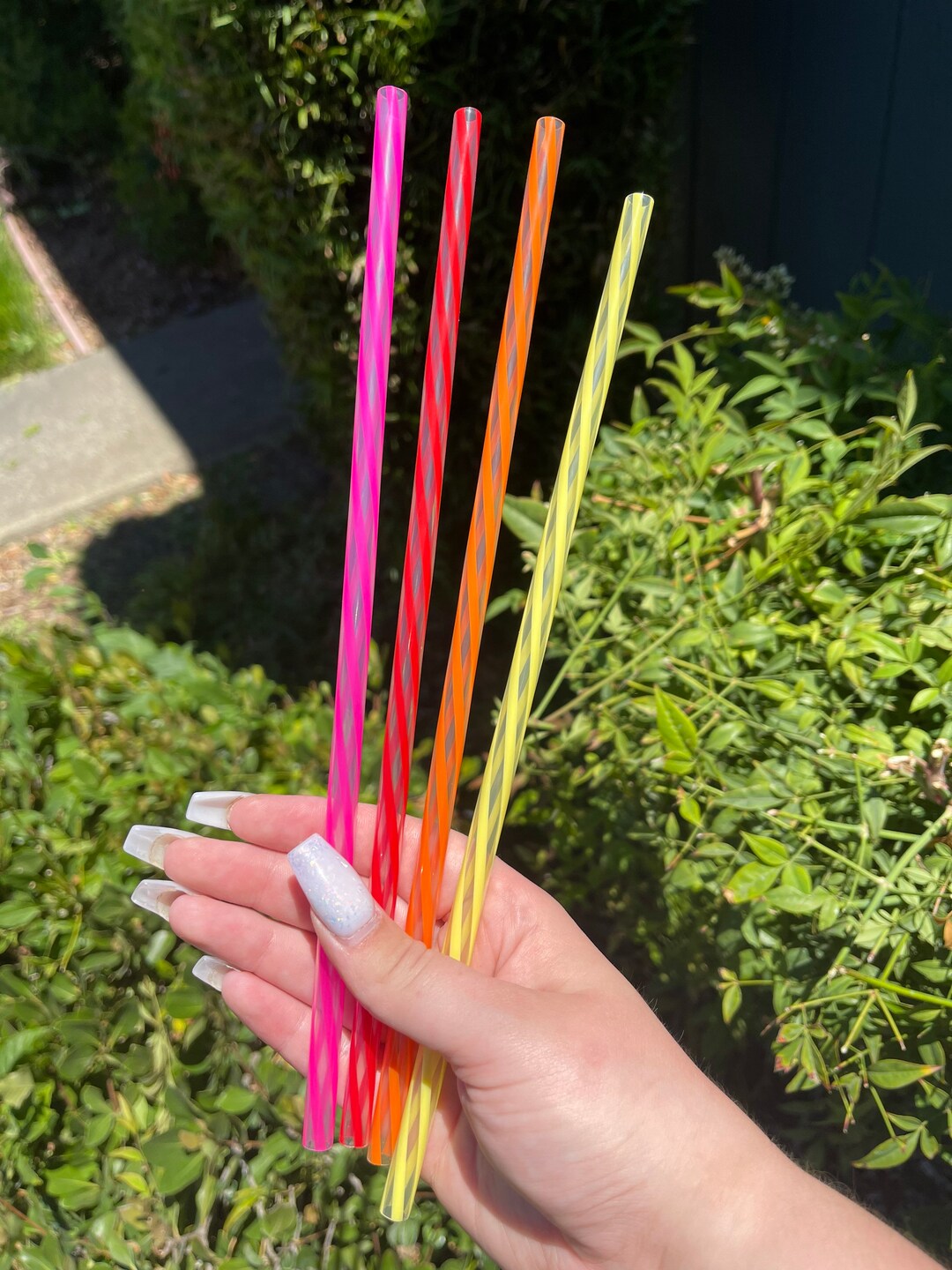 Stripe Straws Rainbow Straws Pride Straws Reusable Straws - Etsy
