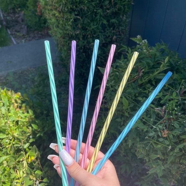 Pastel Color Straws - Etsy