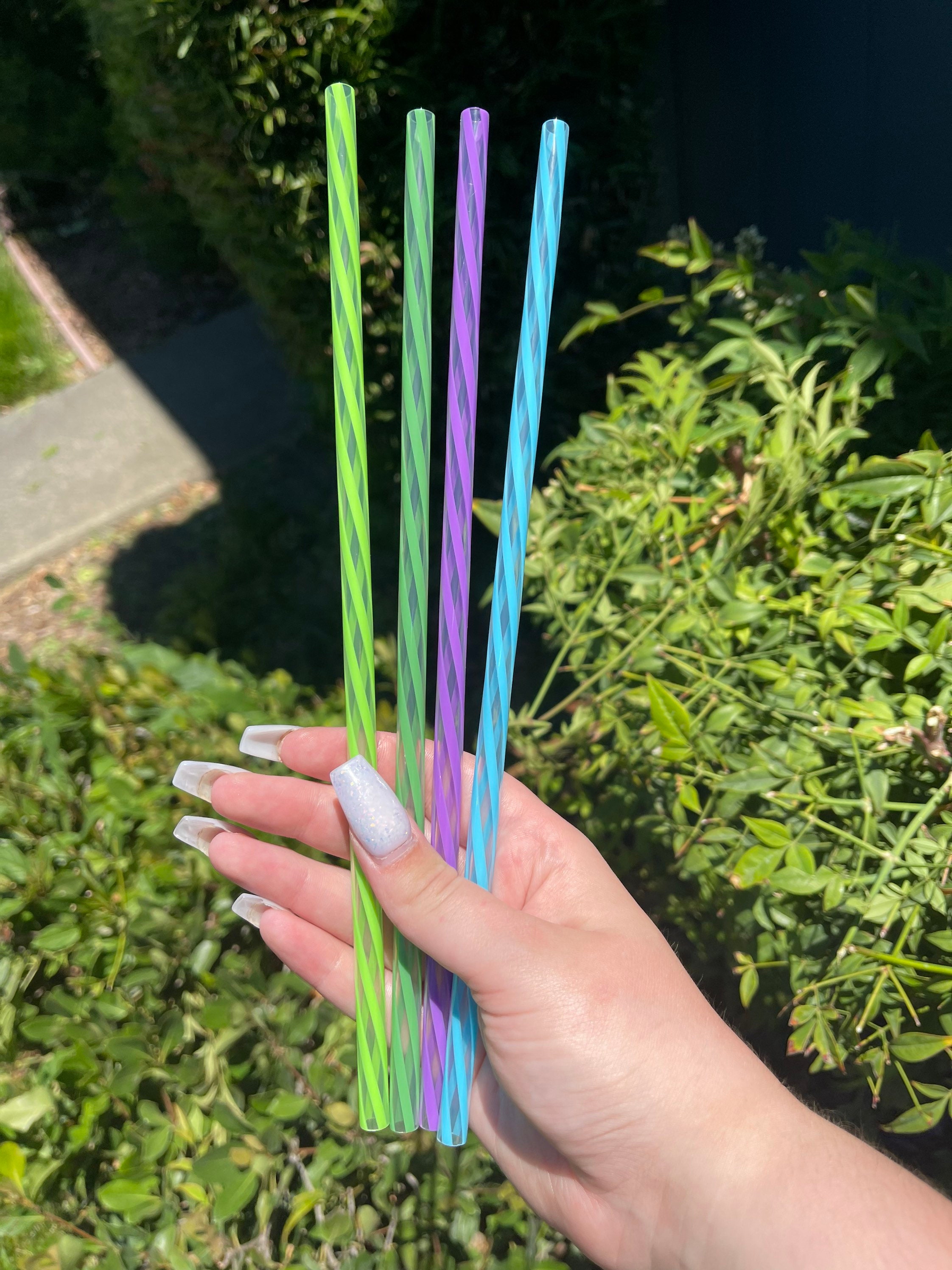 Stripe Straws Rainbow Straws Pride Straws Reusable Straws | Etsy