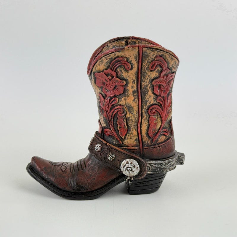 Cowboy Boot Vase - Etsy