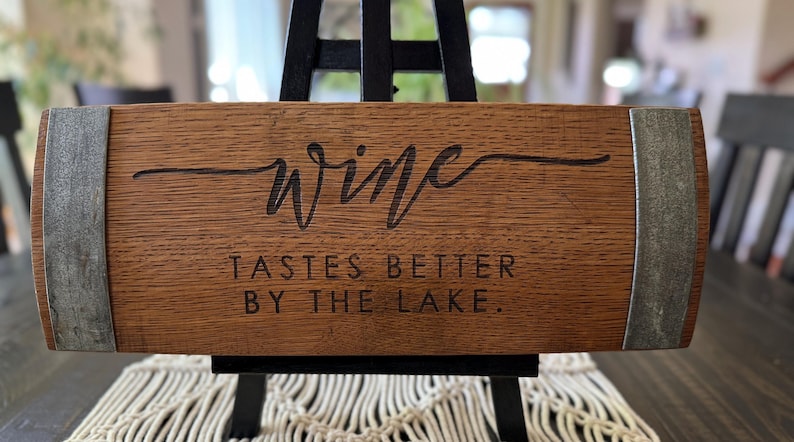 Wine Barrel Wall Plaque. Hand Made From Napa Valley Wine Barrel Staves ...