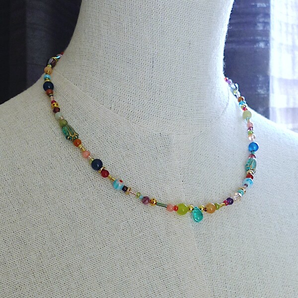 Necklace Colorful - Etsy