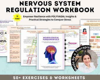 Nervous System Regulation Workbook, Somatic Exercise Polyvagal Theory Ladder Vagus Vagal Nerve ...