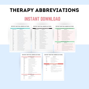 Therapy Bundle for Therapy Intervention, Goals & Objectives, Treatment ...