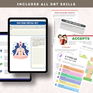 DBT Bundle Dbt Workbook, DBT Skills, DBT Cheat Sheets, Therapy ...