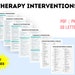 Therapy Session Questions Bundle, Therapy Clinical Tools, Therapy ...