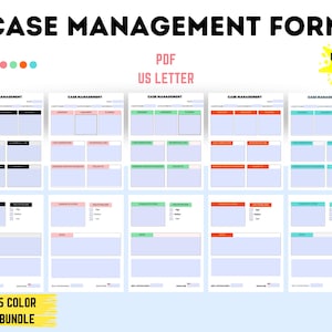 Fillable Case Management Form Bundle | Client Documentation (PDF ...