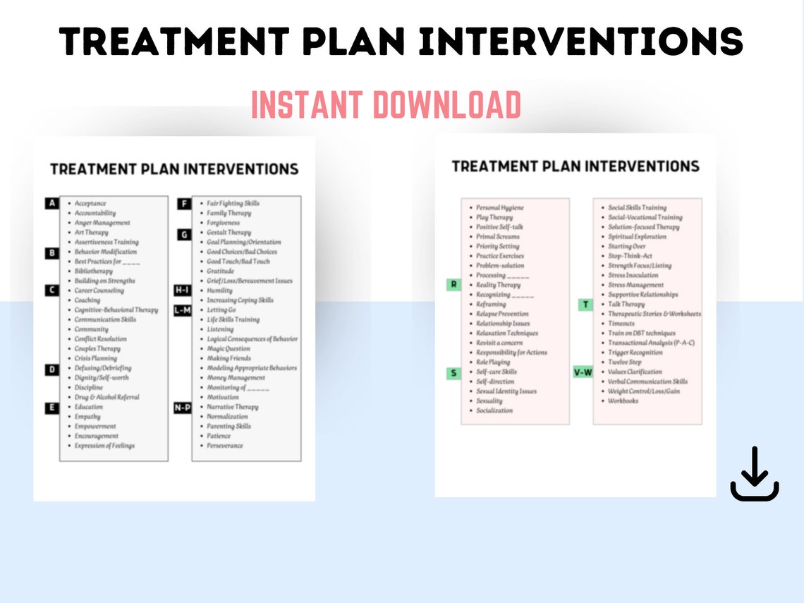 Therapy Terminology Bundle, Phrases, Emotions, Interventions (PDF) - Etsy