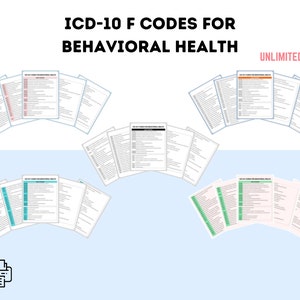 Psychotherapy Notes, Therapist Cheat Sheets, CPT Codes, Icd-10,mental ...