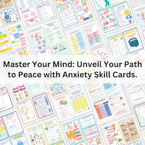 Anxiety Cards, Coping Skills, Mindfulness Cards, DBT, Social Emotional ...