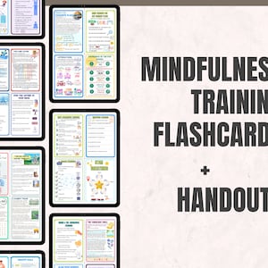 Mindfulness Cards for Mental Health, Therapy Office Decor, Therapy ...