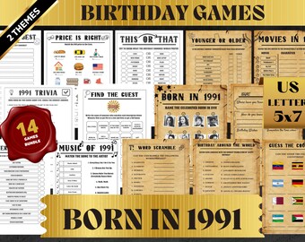 Birthday Trivia Game - Etsy