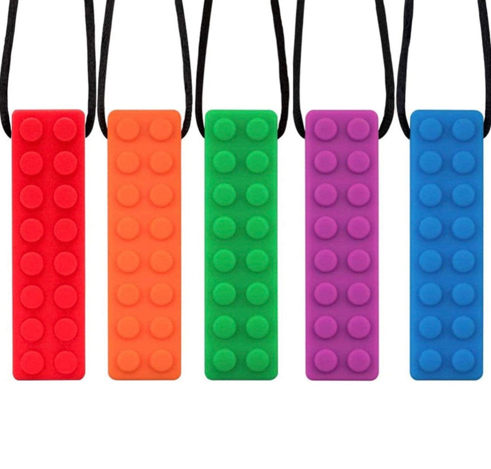 1x Lego style brick chewlery ADHD stress teething anxiety | Etsy