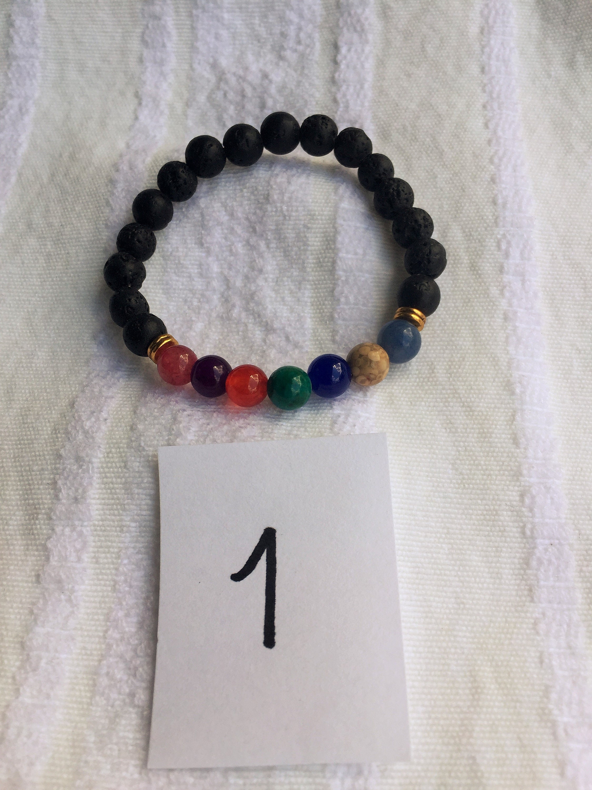 Volcanic Stone Bracelet - Etsy