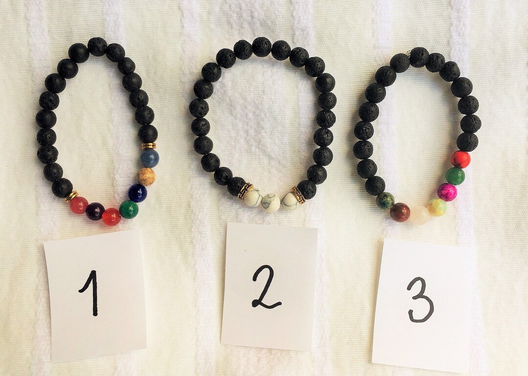 Volcanic Stone Bracelet - Etsy