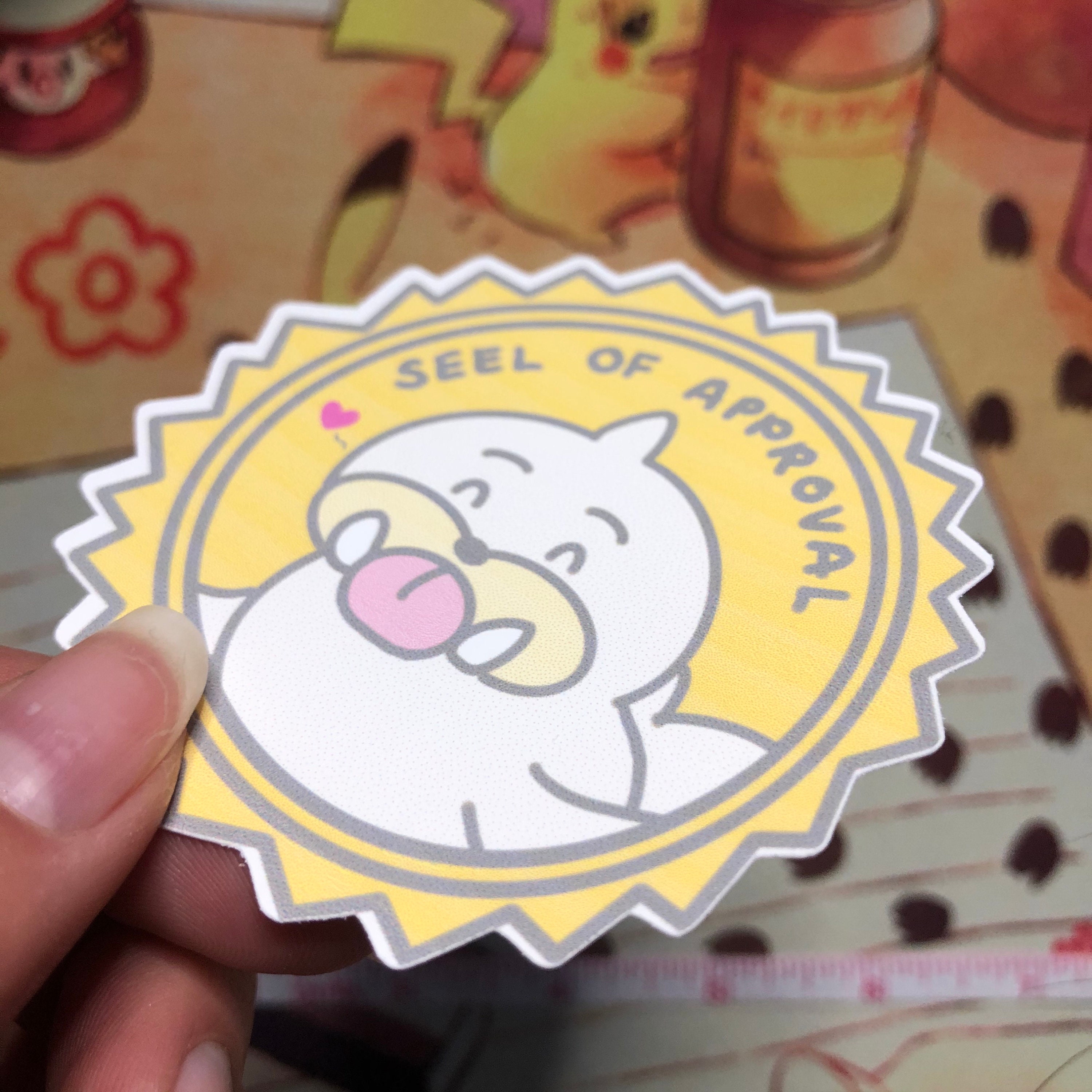 Seel of Approval Sticker, Seal of Approval Sticker, Pokemon Sticker - Etsy