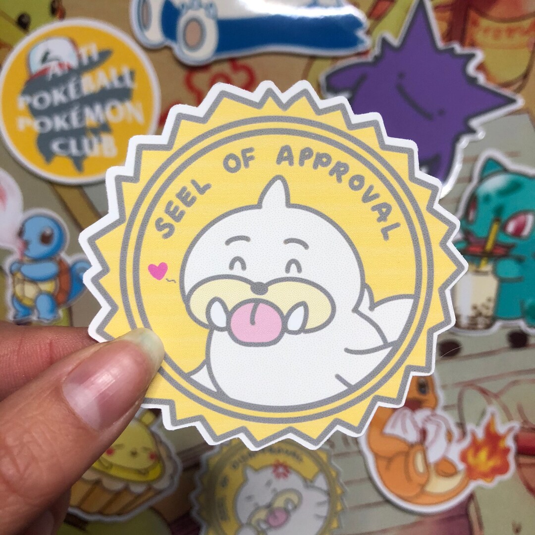 Seel of Approval Sticker, Seal of Approval Sticker, Pokemon Sticker - Etsy