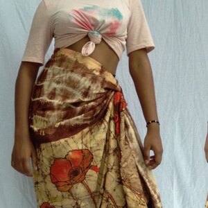 Hand Dyed | Batik Sarong | Lungi | Batik Flower Sarong | Beach Coverup ...