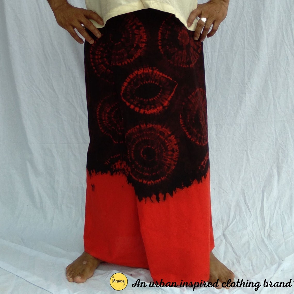 Batik Sarong, Lungi, Unisex Sarong, Malong, Red Sarong, Sarong Beach ...