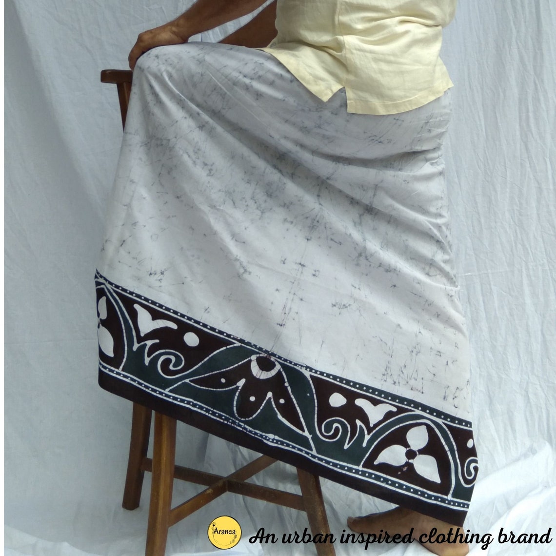 Mens Sarong Wrap, Sri Lankan Batik Sarong, Stylish Beach Longyi, Comfy ...