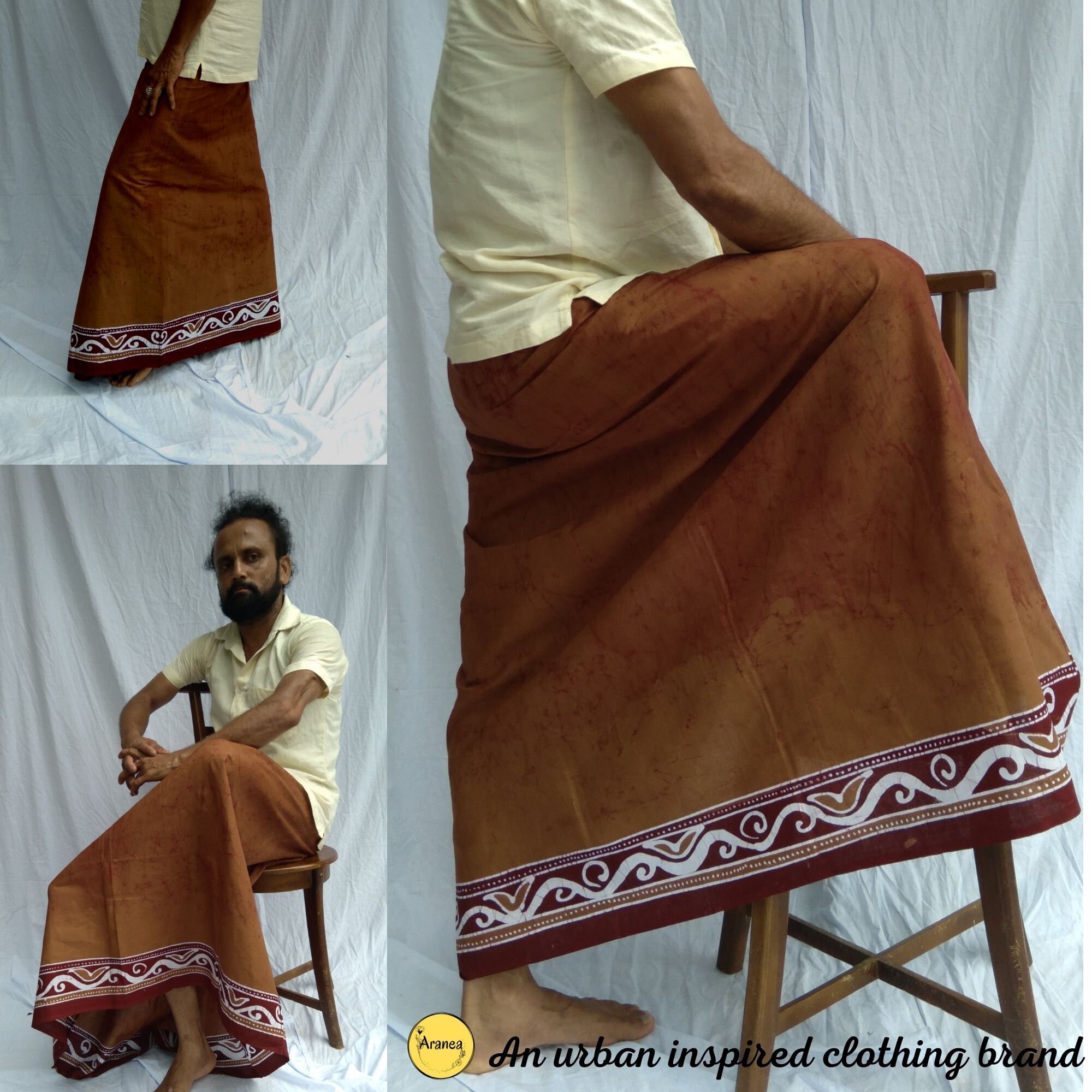 Batik Sarong, Mens Sarong Wrap, Sarong Handmade, Stylish Beach Longyi ...
