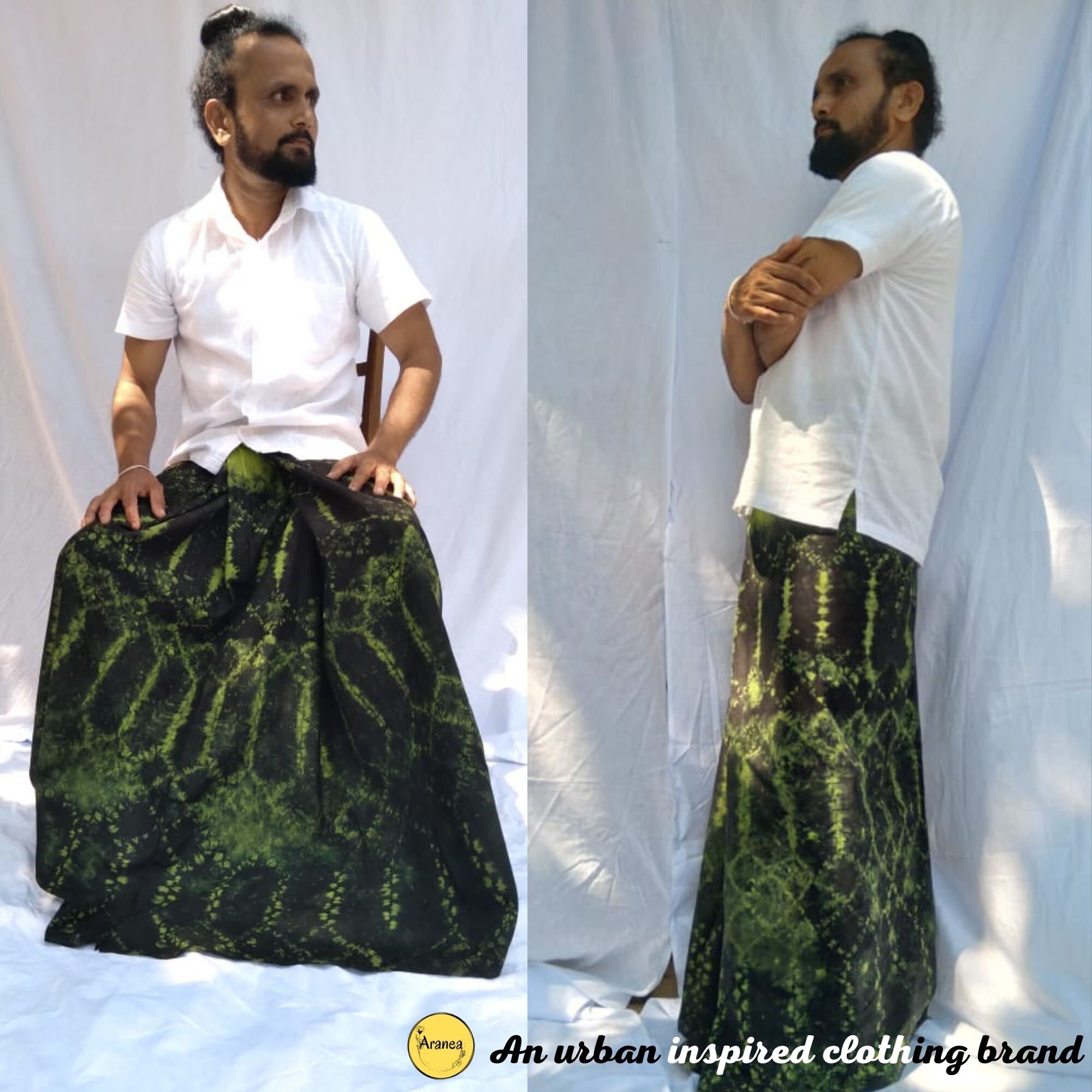 Sarong Dark Green, Longyi, Lungi, Malong, Unisex Sarong, Handmade ...