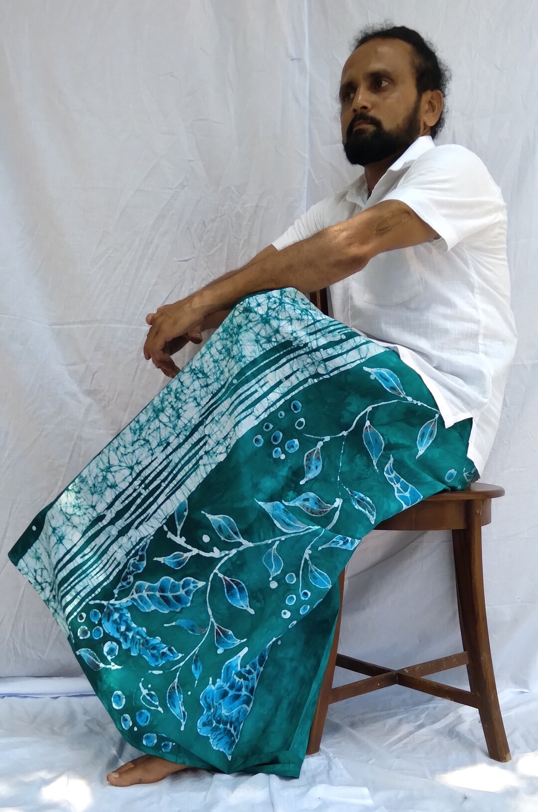 Java Batik Sarong, Sarong Beach Wrap, Batik Lungi Dress, Longyi, Malong ...