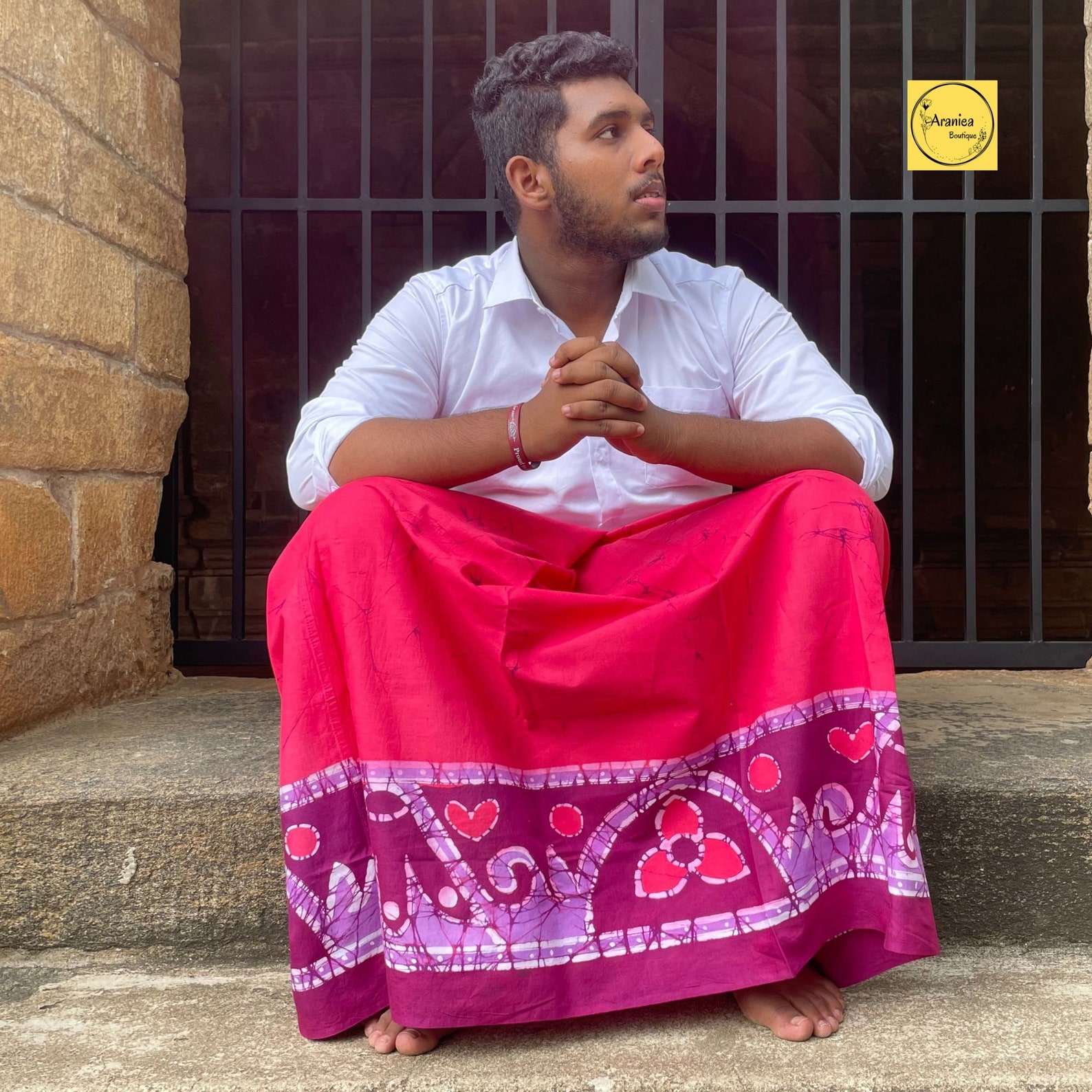Mens Sarong Wrap, Sri Lankan Batik Sarong, Stylish Beach Longyi, Comfy ...