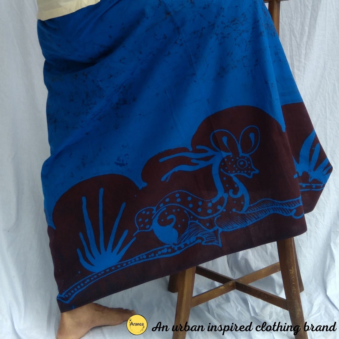 Batik Sarong, Lungi, Unisex Sarong, Malong, Batik Blue Sarong, Sarong ...
